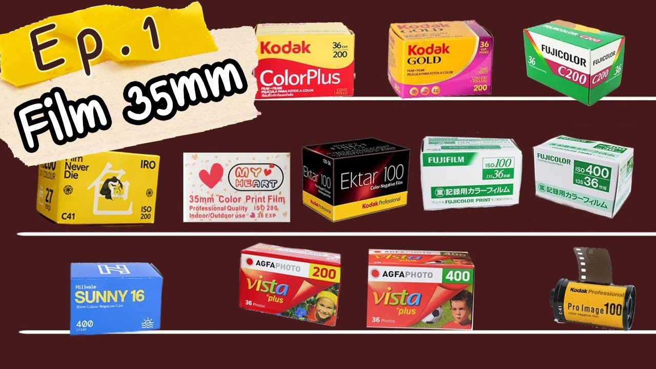 EP.1 Review ฟิล์มที่เคยใช้มา Film135(35mm) | AMJIRAPA - YouTube