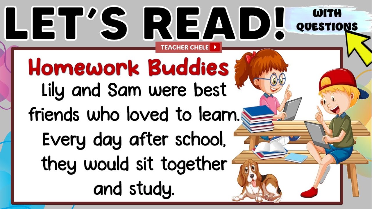 READING FOR GRADE 4, 5 AND 6 - READING SHORT STORIES WITH QUESTIONS - HOMEWORK BUDDIES - YouTube