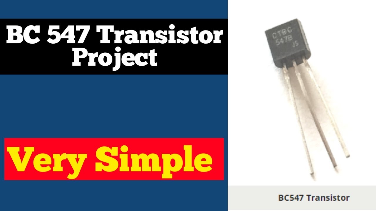 BC 547 Transistor projects | Dark and Light Sensor using BC547 ...