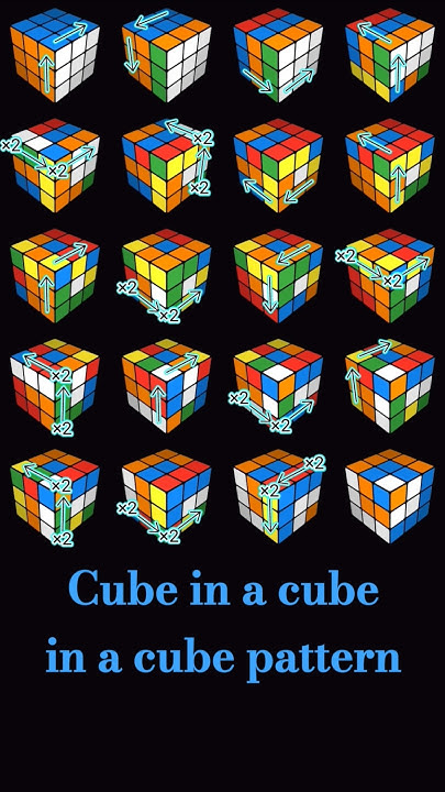 How to make Cube in a cube in a cube pattern - YouTube