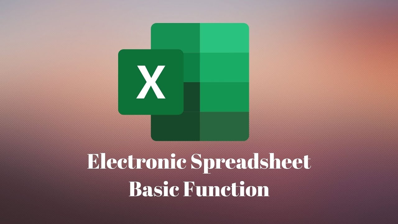 Basic Function Electronic Spreadsheet YouTube basic-function-electronic-spreadsheet-youtube