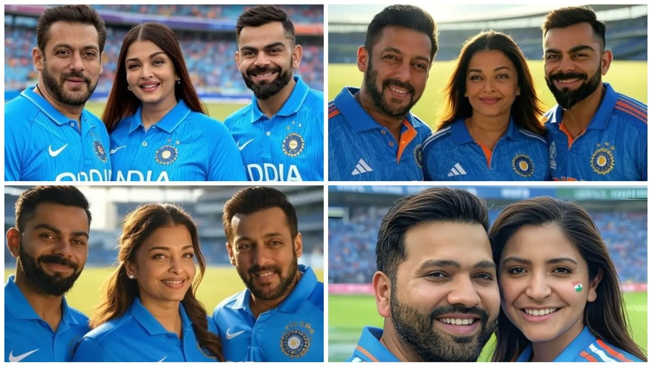 Actor and cricketer photos in stadium 📸 😍 💖 - YouTube