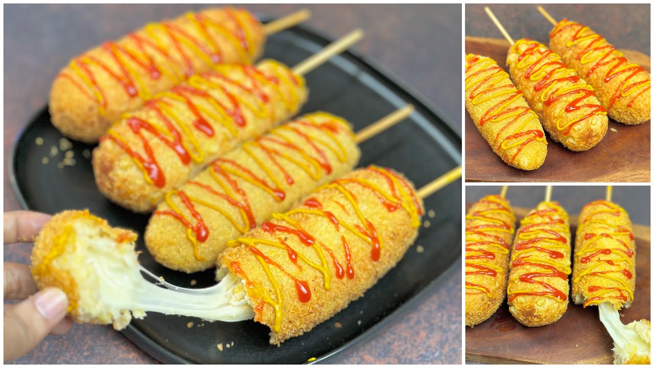 কোরিয়ান চিজ কর্নডগ স্বাদ মনে রাখার মতো নাস্তা | Famous Korean Cheese ...