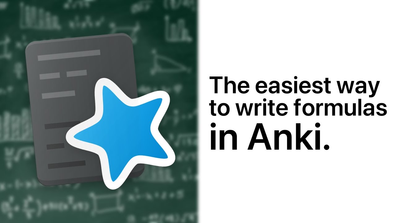 The best and easiest way to write formulas or equations in Anki without external software. - YouTube