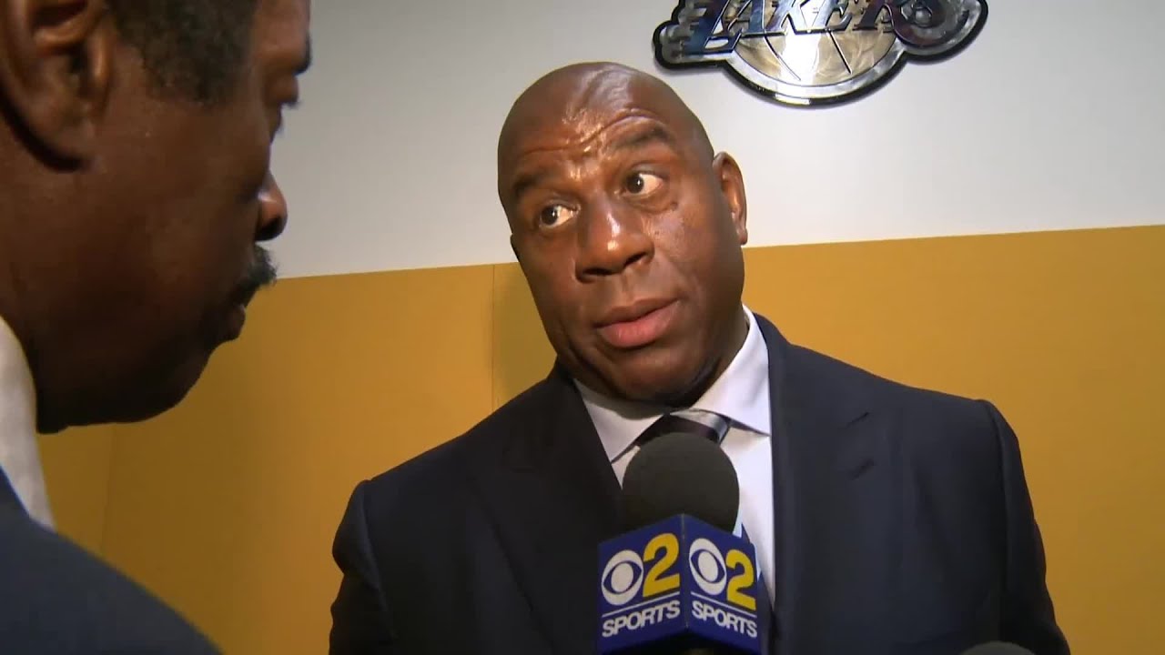 Magic Johnson Gets Emotional Talking About Giving Back To Kids - YouTube