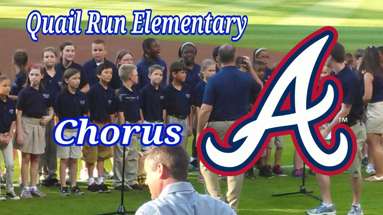 Quail Run Elementary Chorus sings National Anthem at Braves Game June ...