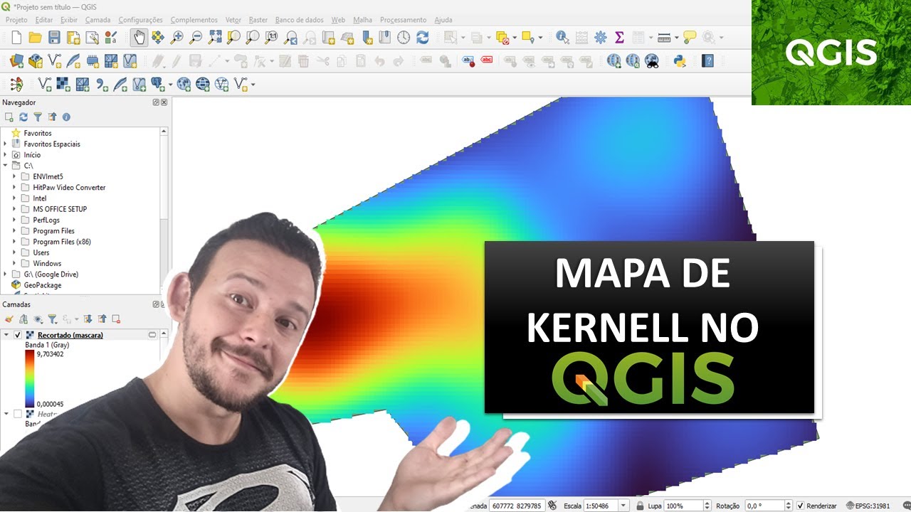 🗺️ Como fazer mapa de calor de Kernel no QGIS - YouTube