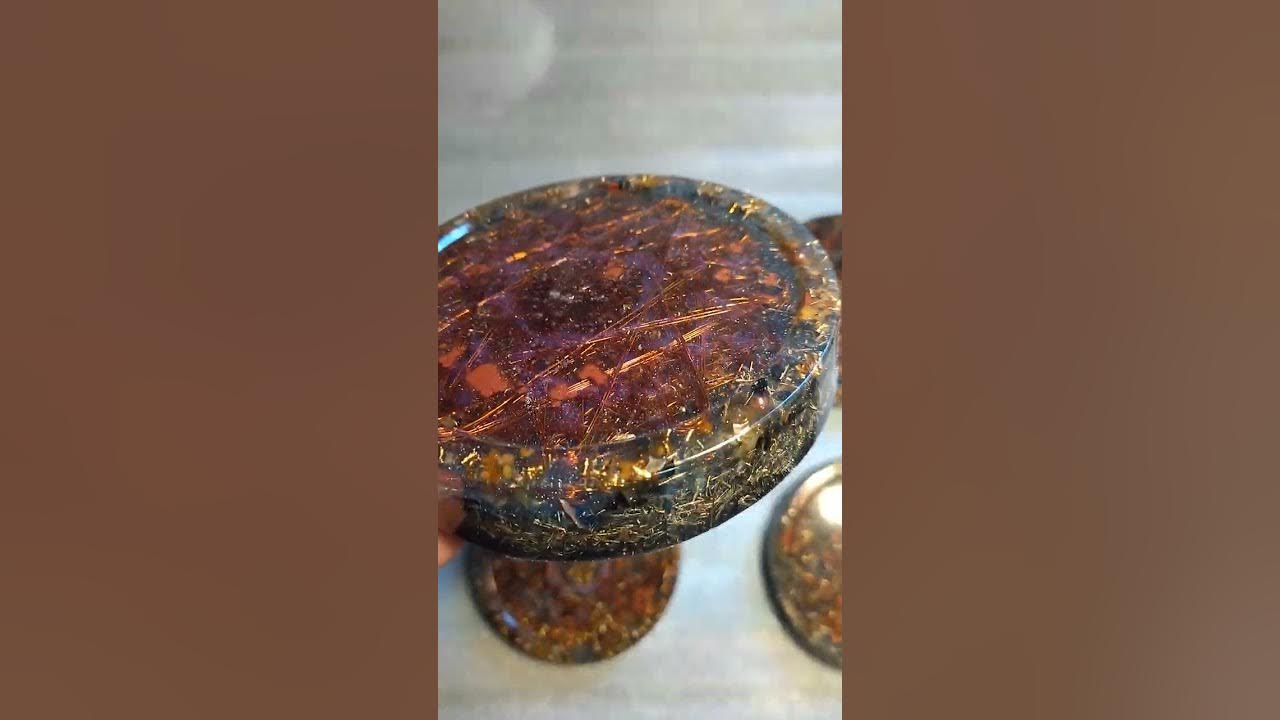 Оргонитовый аквадиск с денежным составом оргонитовой массы. Катушка ...