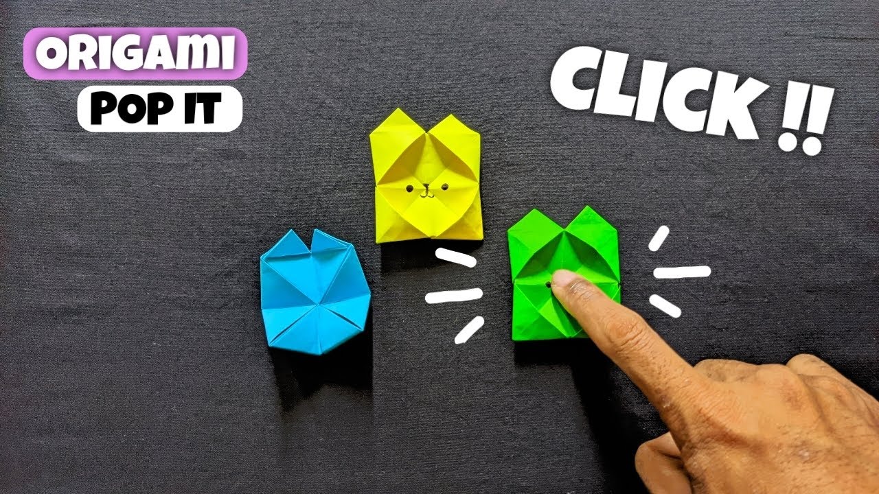 How To Make Paper Fidgets Toy Pop It Origami - Easy Origami - YouTube