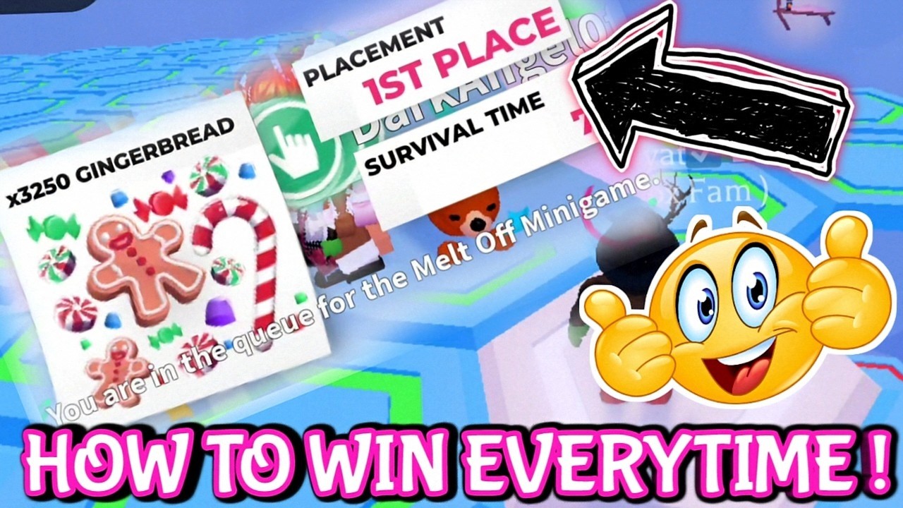 How to ALWAYS Win MELT OFF Mini game in Adopt Me Winter Update # ...