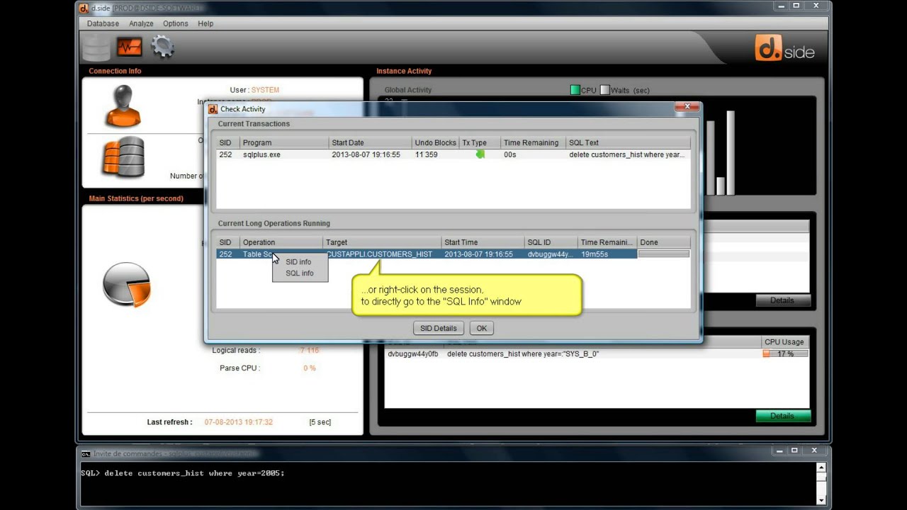 Oracle transaction monitoring - YouTube