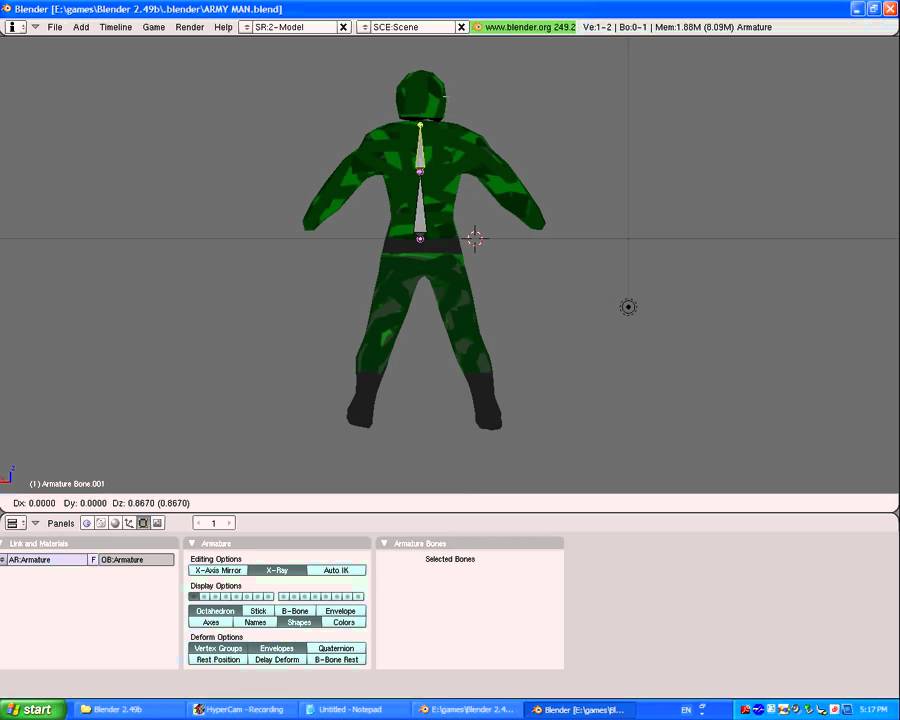 Blender armature tutorial (part 1) - YouTube