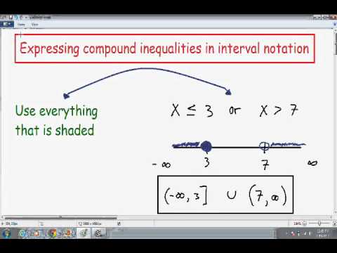 Set Notation, Interval Notation, and Graphing Inequalities Algebra ...