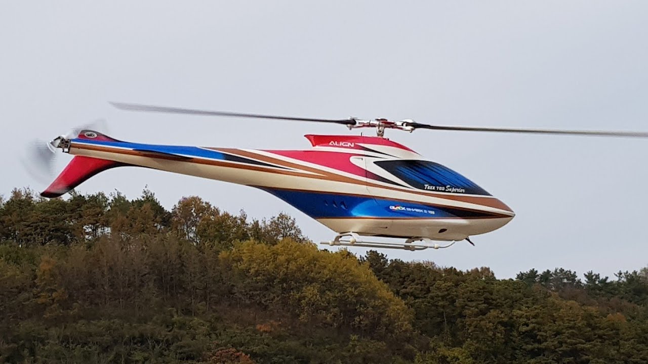 F3C RC Heli Black Shark Full Body maiden flight in SOUTH KOREA (07.Nov ...