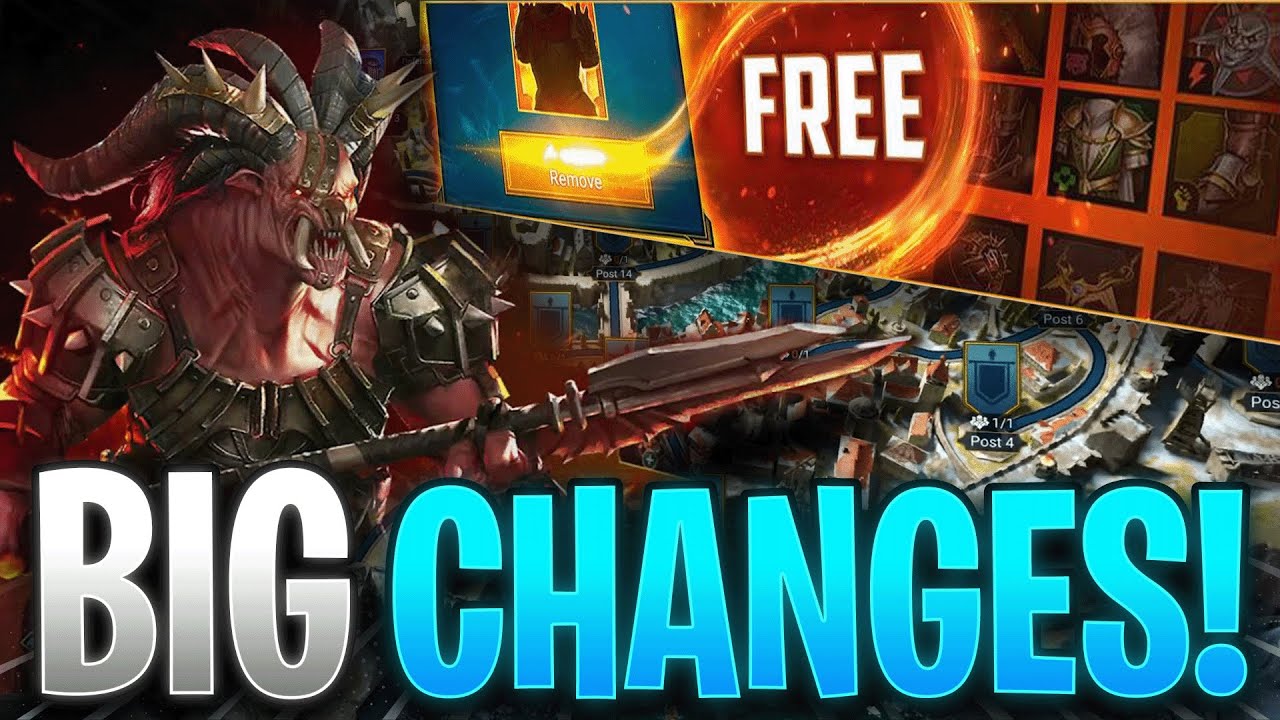 NEW PATCH INCOMING! Minotaur Super Raids And FREE Gear Removal! | Raid ...