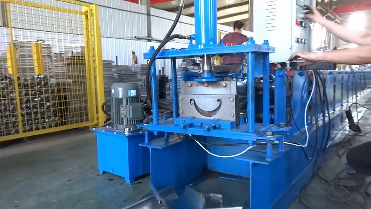 Full Automatic Half Round Gutter Roll Forming Machine provide ...