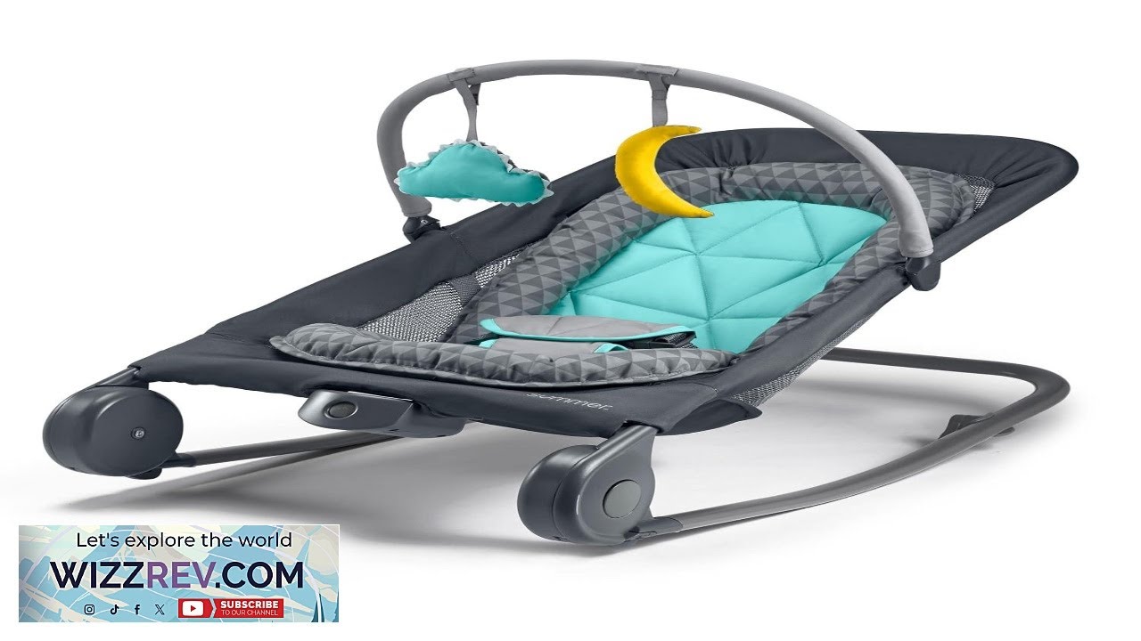 Summer Infant 2-in-1 Bouncer & Rocker Duo (Gray and Teal) Convenient ...