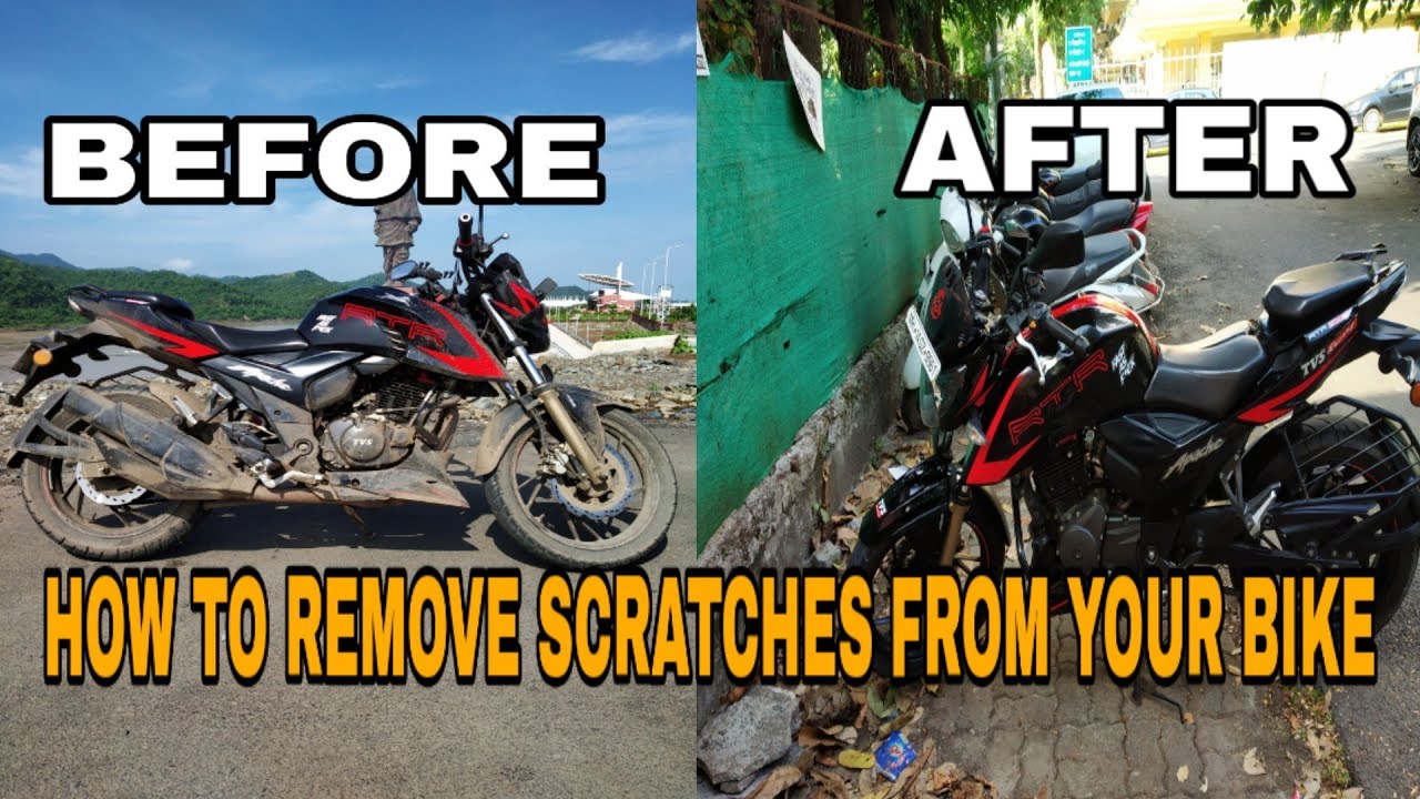 HOW TO REMOVE SCRATCHES FROM ANY BIKE | MAKE YOUR BIKE SHINE LIKE NEW ...