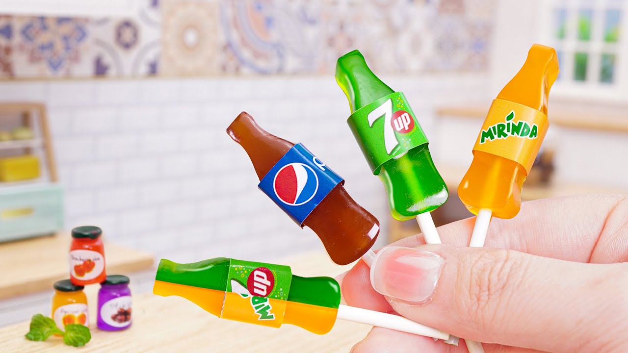 Satisfying Miniature Lollipop from Pepsi, Mirinda 7up | Candy Party ...