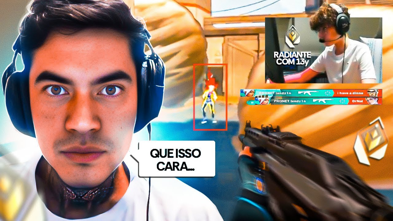 JOGUEI COM A NOVA PROMESSA DO VALORANT!🔥(13 anos) Feat. Landzin - YouTube