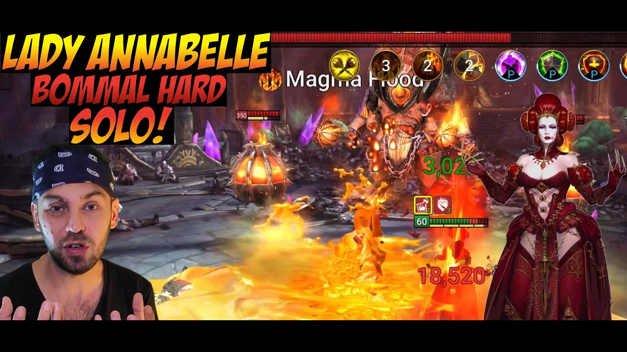 💣 Lady Annabelle Bommal HARD solo! 💣 | Raid: Shadow Legends Magyarul ...
