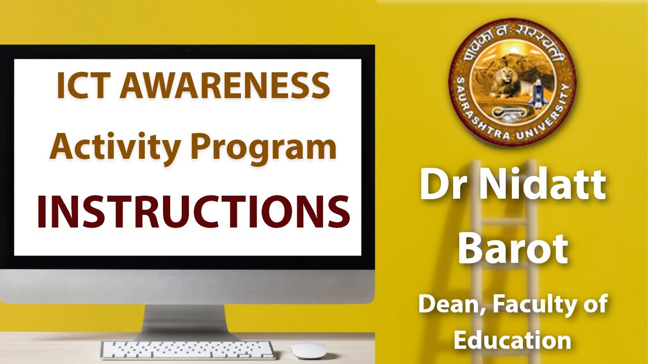 ICT Awareness Activity Program Instructions - YouTube