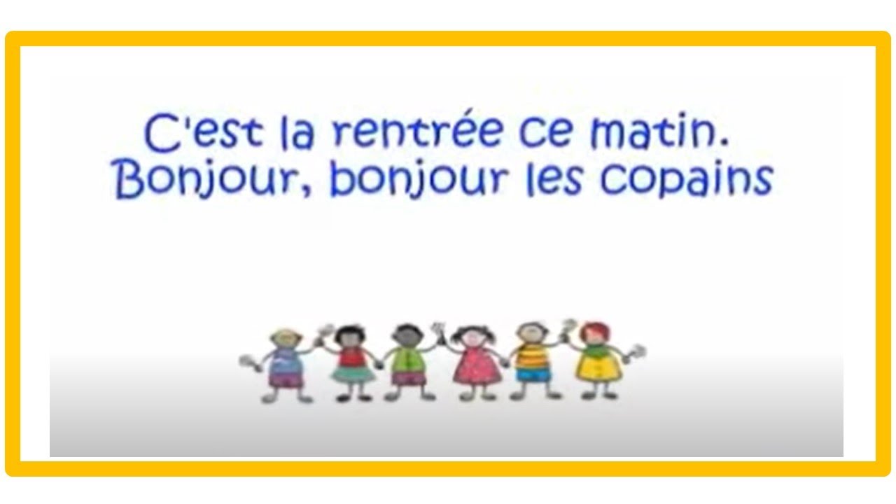 C'est la rentrée ; chanson🤩💖🤍💛 - YouTube