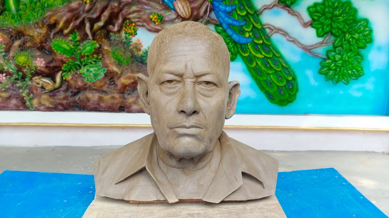 Human Sculpture Making with Cement | Hand Sculpture By Sagor Das | Bhaskar Sculpture - YouTube