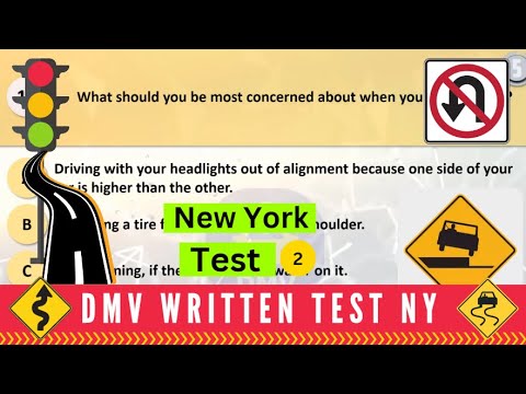 DMV Practice Test NY 2025 - Practice Permit Test NY - Part 02 - YouTube