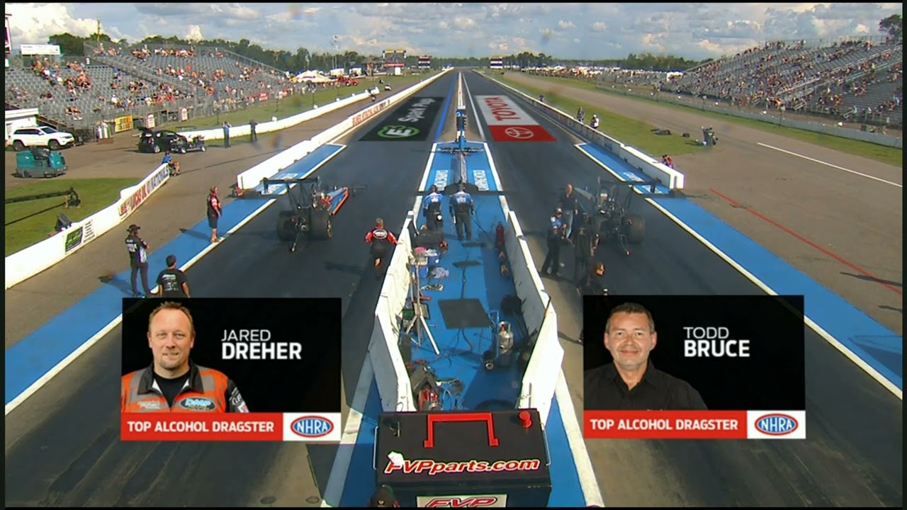Todd Bruce, Jared Dreher, Top Alcohol Dragster, Qualifying Rnd2, Lucas ...