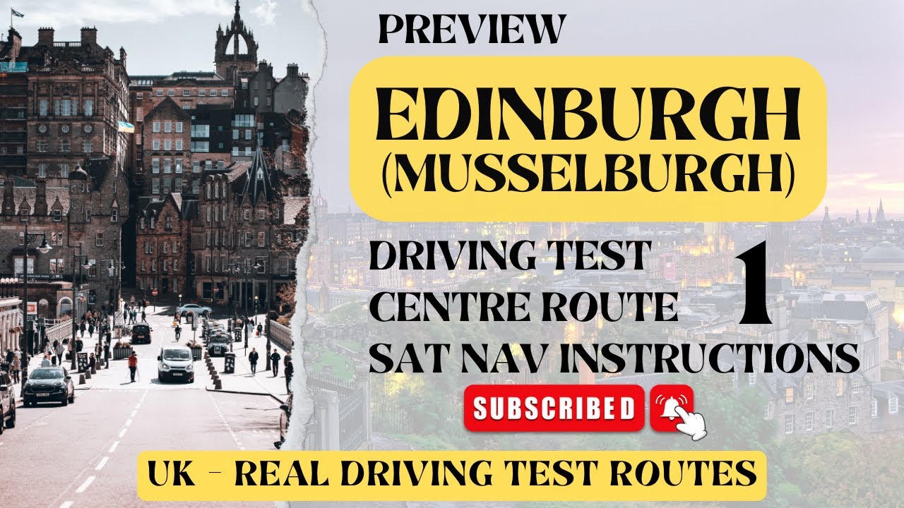 Edinburgh Musselburgh Driving Test Centre Route 1 With Sat Nav ...