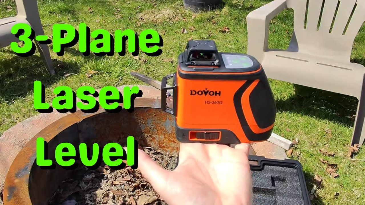 DOVOH Outdoor 3 Plane Laser Level Kit - YouTube