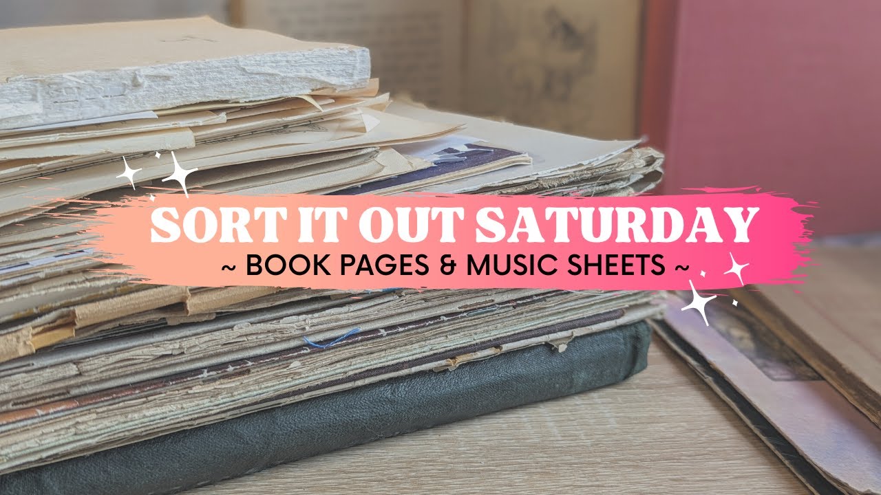 Sort It Out Saturday: Book Pages & Music Sheets Junk Journal Supplies ...