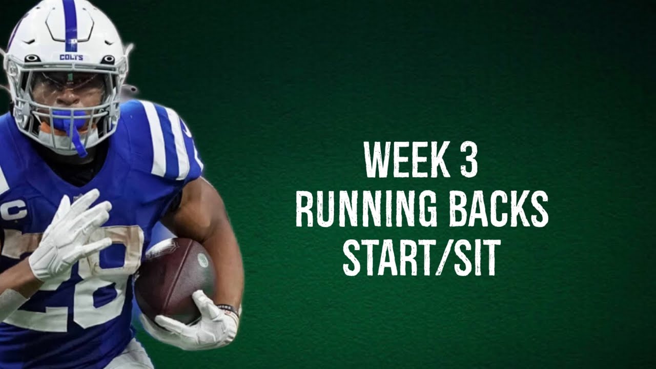 Running Backs Start/Sit (Every Matchup) Week 3 Fantasy Football - YouTube