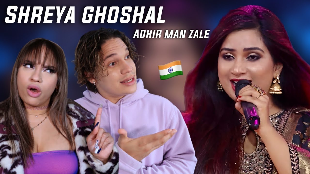Waleska & Efra react to Shreya Ghoshal Singing Marathi Song | Adhir Man Zale Live | Ajay - Atul ...