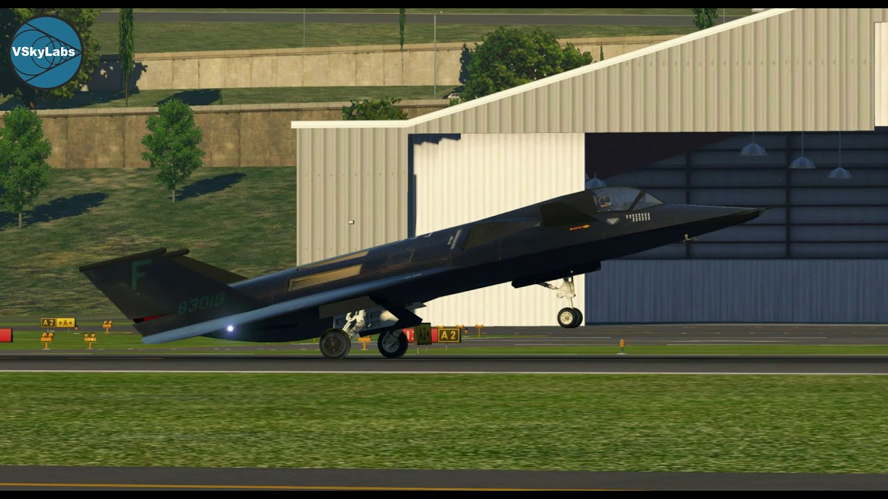 VSKYLABS F-19 Stealth Fighter RAW footage *** UNDER DEVELOPMENT ...