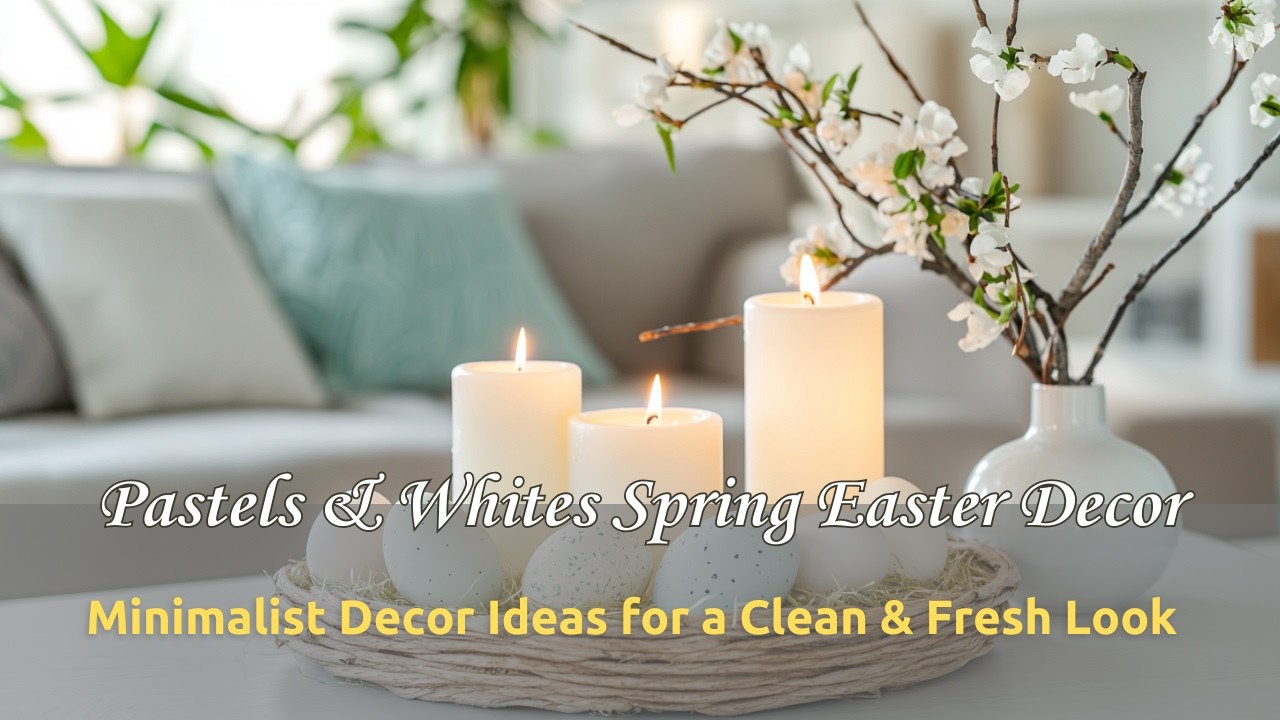How to Style Pastels & Whites: Minimalist Easter Spring Decor Ideas for ...