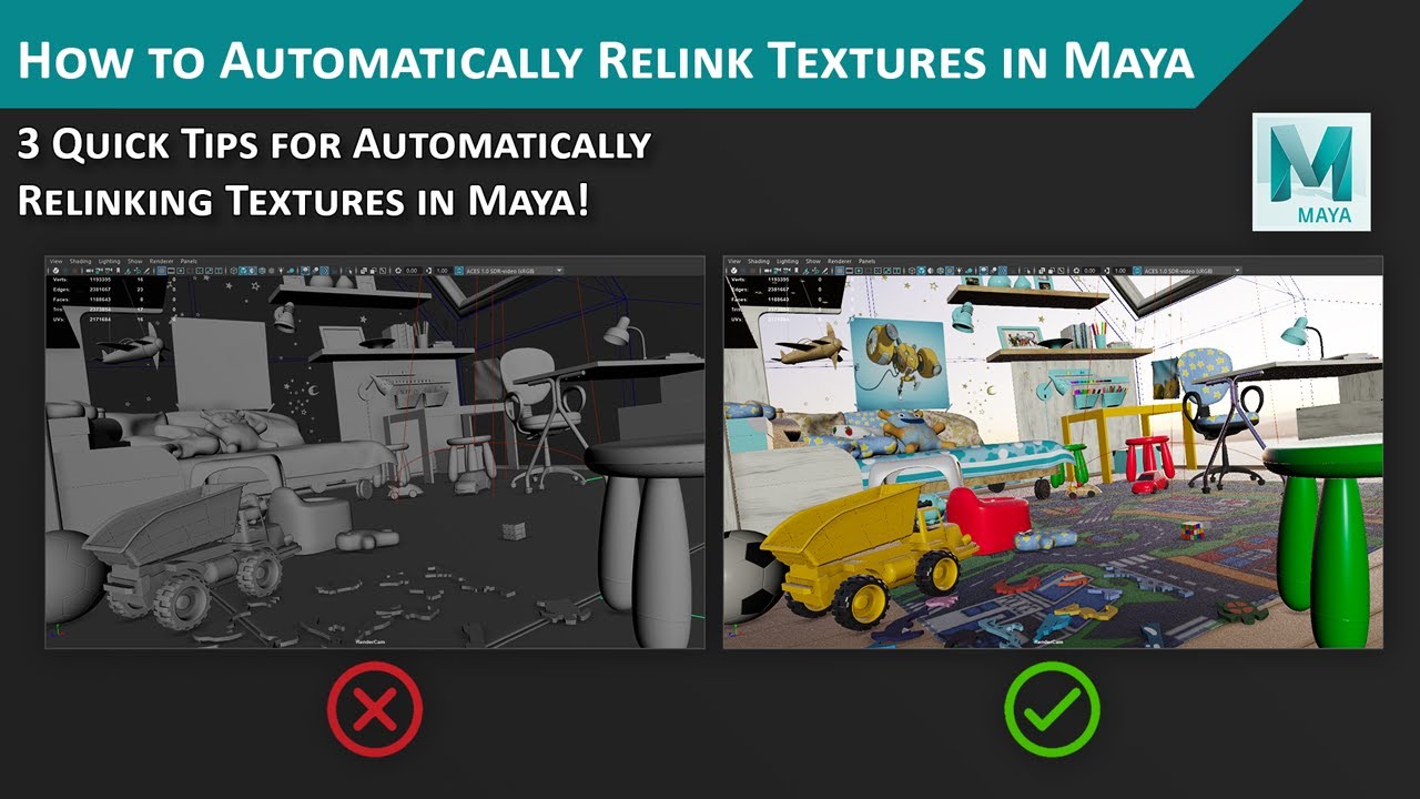 How To Automatically Relink Textures In Maya YouTube How To Automatically Relink Textures In Maya YouTube
