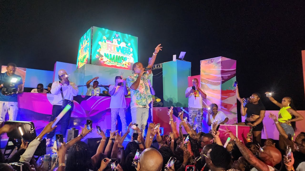 450 Live performance at BRT weekend Glow party |Pearly Beach Ocho Rios ...