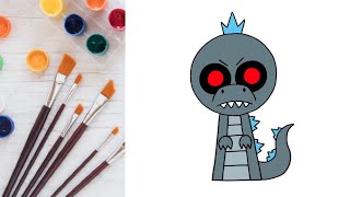 How To Draw Shimo From Godzilla X Kong The New Empire Step By Step Easy ...