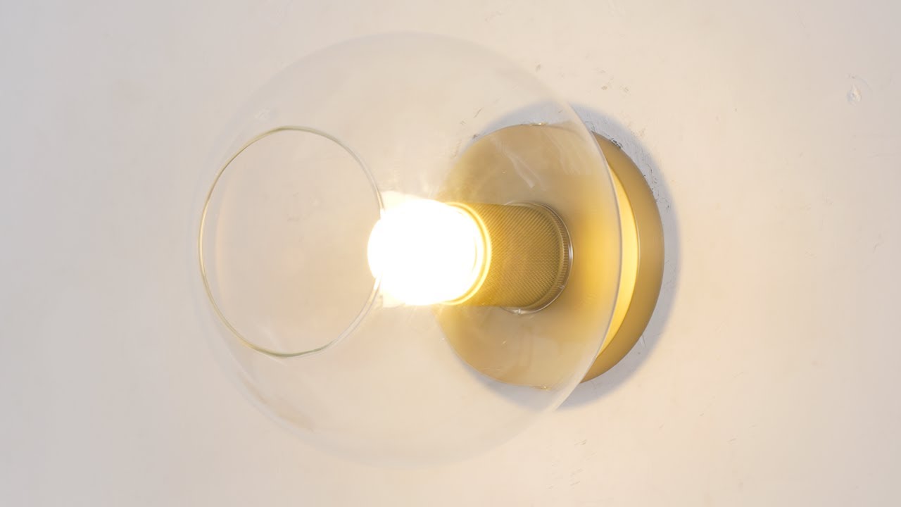 Simple Style Flush Mount Light - YouTube