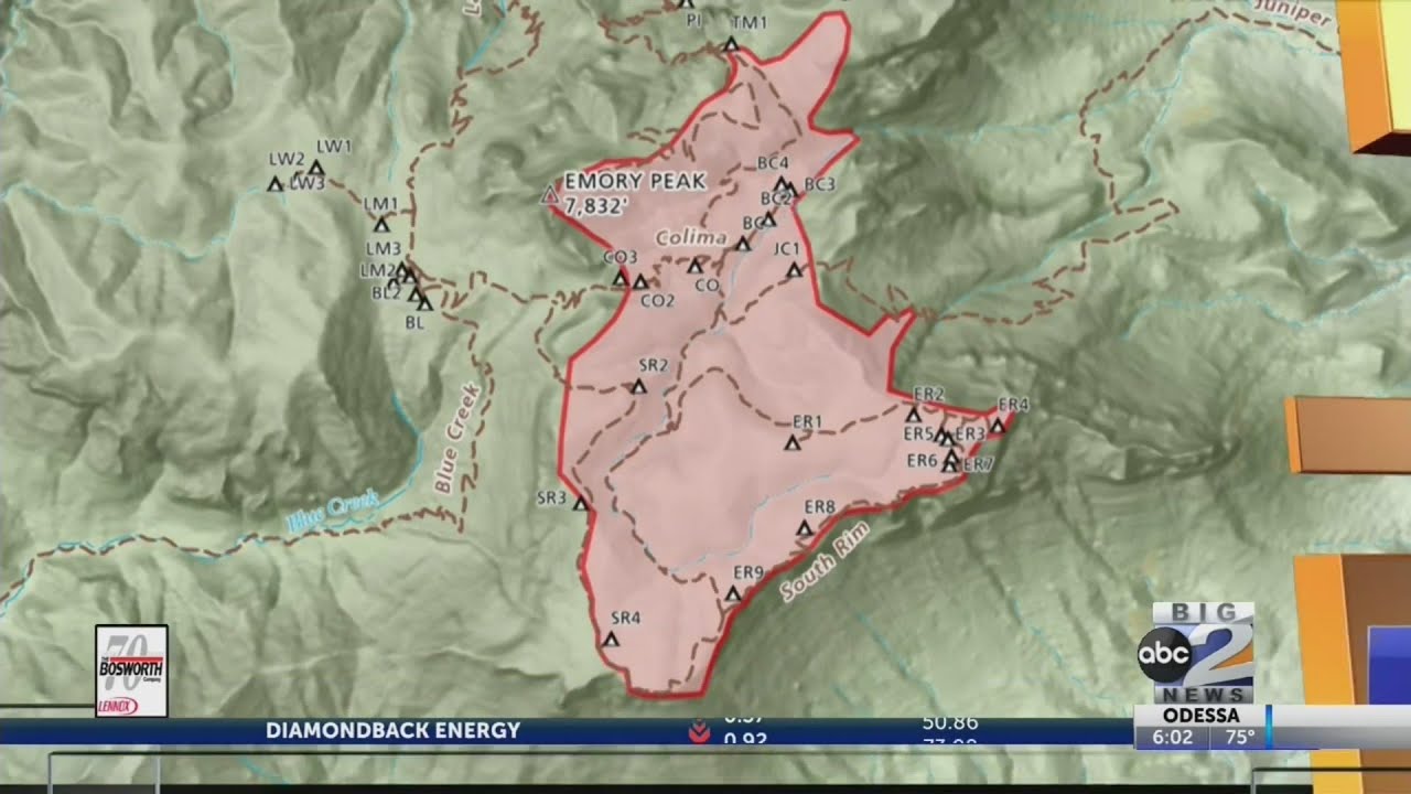 Big Bend fire grows - YouTube
