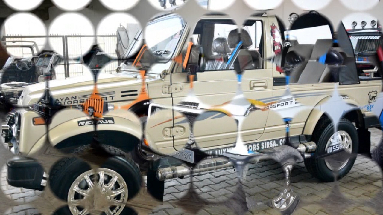 Modified gypsy in luxmi motor garage - YouTube