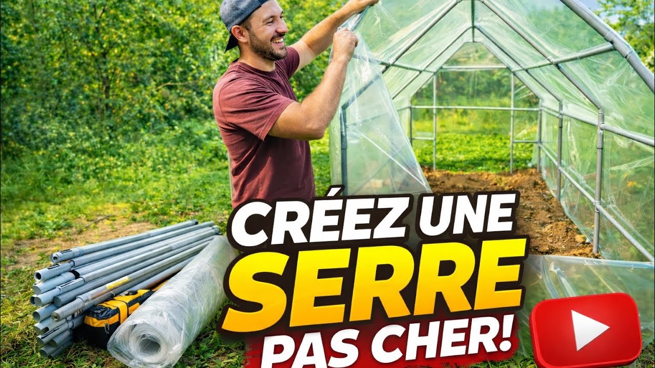J'ai fabriqué une serre en PVC à petit prix | Tutoriel DIY FACILE et ...