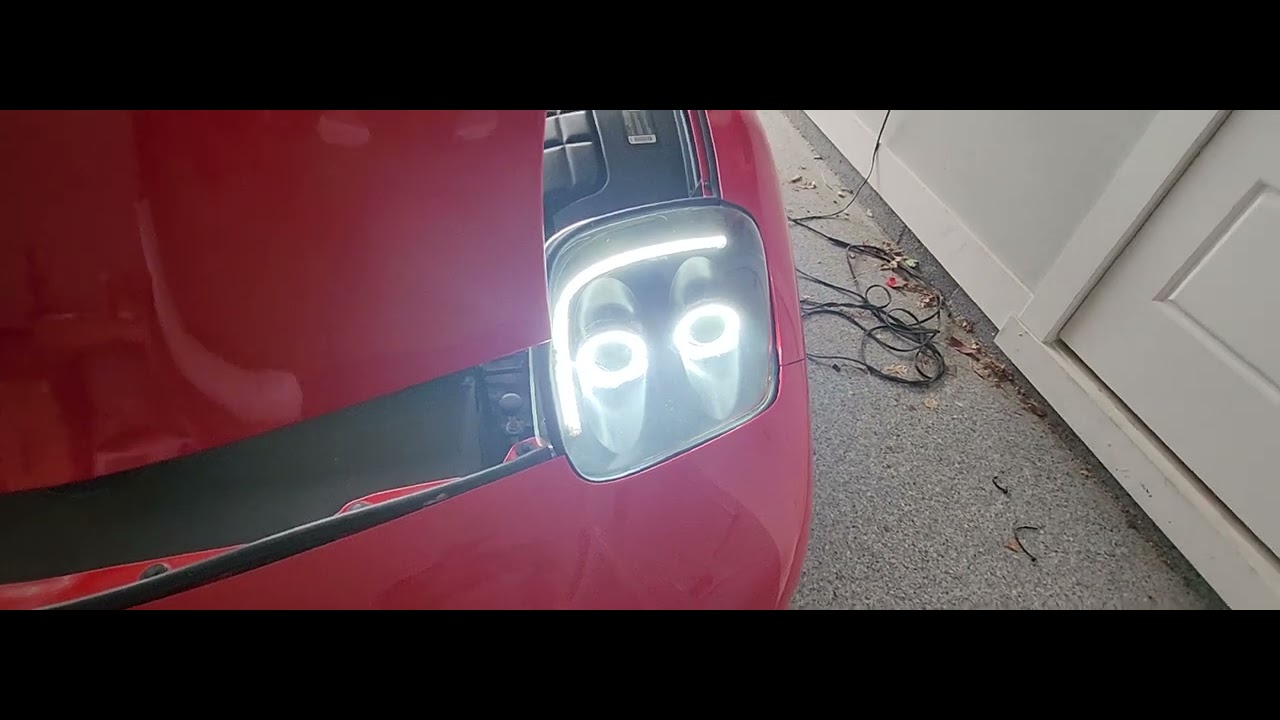 Corvette C5 Fixed Headlights Custom Switchback Light Bar with Animation ...