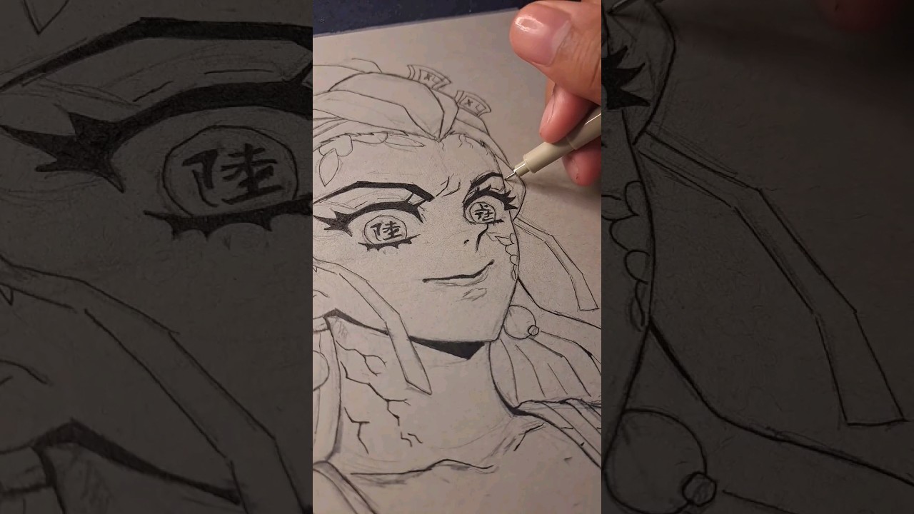 drawing daki from demon slayer #drawing #demonslayer - YouTube