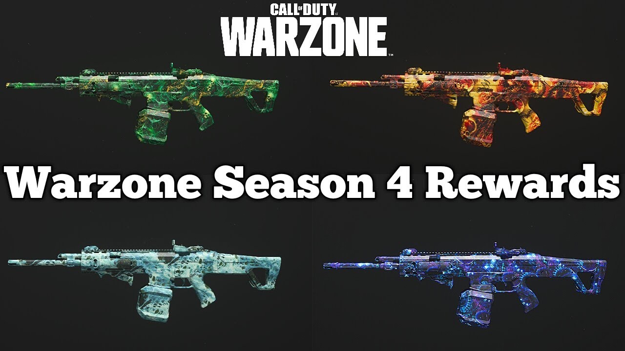 How To Unlock All New Warzone Season 4 Challenge Rewards - YouTube