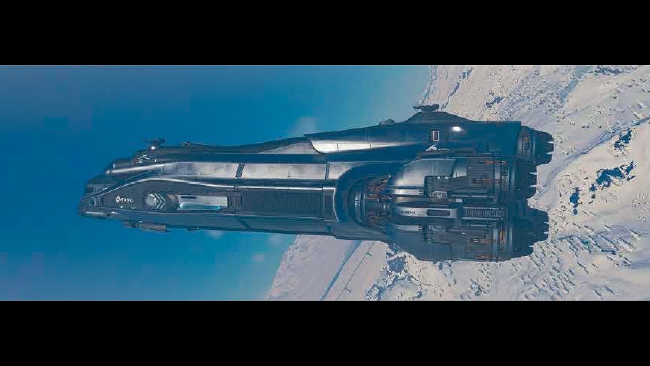 Star Citizen - HULL C Crash Landing Over New Babbage - 4K HDR - YouTube