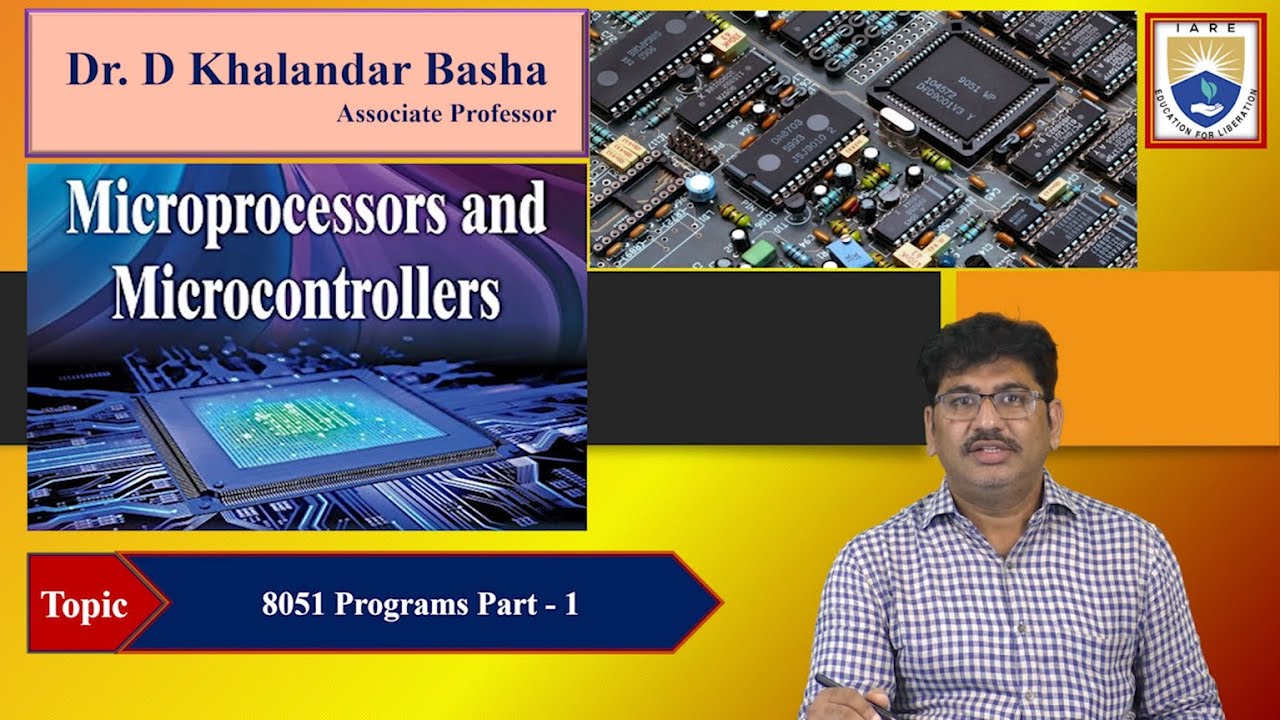 8051 Programs Part -1 by Dr. D Khalandar Basha - YouTube