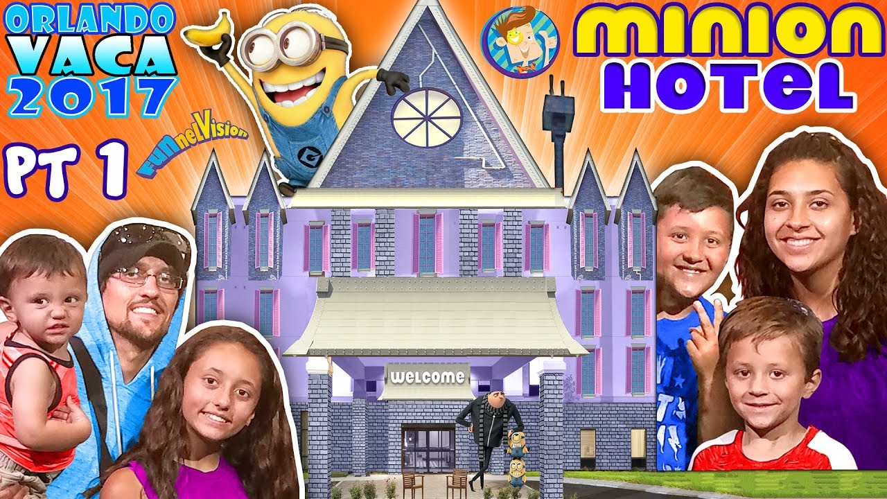 MINIONS HOTEL TOUR! Coolest Room Ever!! Savage Dad @ Universal Studios ...